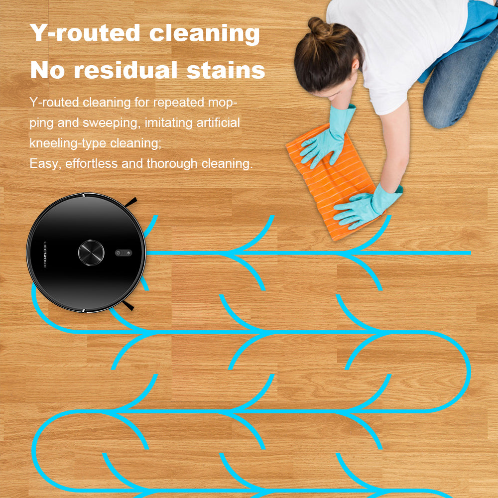 Liectroux New Arrival laser robot vacuum model X6 with 2 in 1 dust bin ...