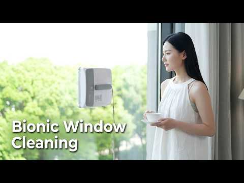 Window cleaning robot Liectroux G9, with 2 vibrating bionic arms, 8-wa ...
